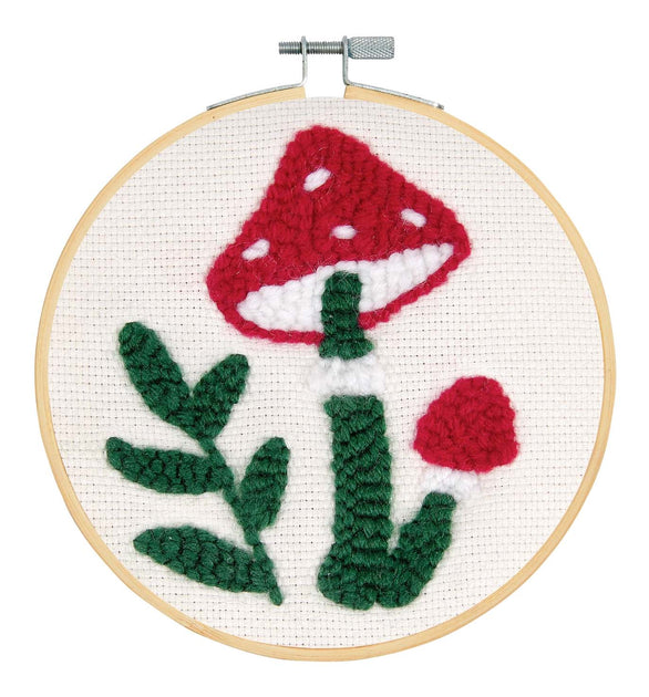 DMC Learning - Punch Needle Kit-Mushrooms | The Artful Needleworker