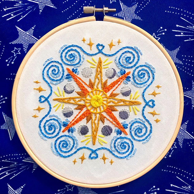 Celestial Mandala Sampler Embroidery Kit By Stitches By Tiff | The ...