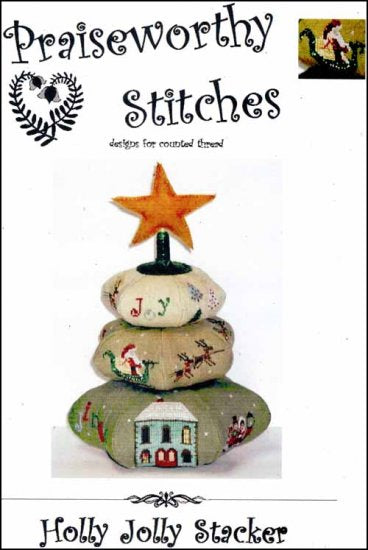 Holly Jolly Stacker by Praiseworthy Stitches Counted Cross Stitch ...